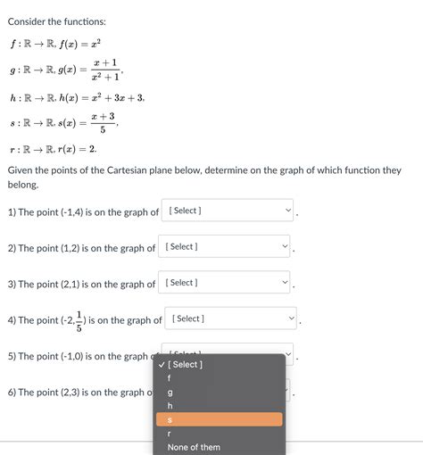 solved consider the functions