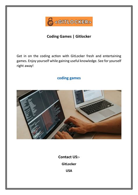 Ppt Coding Games Gitlocker Powerpoint Presentation Free Download