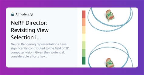 Nerf Director Revisiting View Selection In Neural Volume Rendering