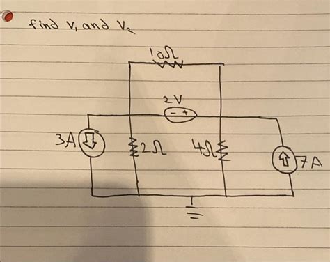Solved Find V And V Chegg Com