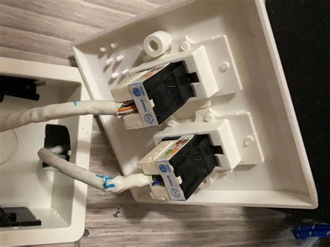 Installation Of Fibre Optic Internet Cable Data Point And Lan Point