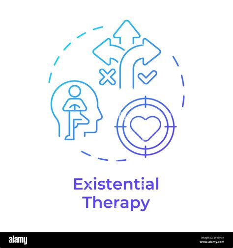 Existential Therapy Blue Gradient Concept Icon Stock Vector Image And Art