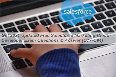 Get 2021 Updated Free Salesforce Marketing Cloud Developer Exam