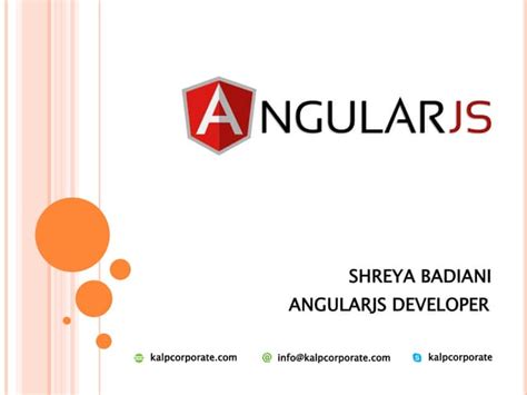 Kalp Corporate Angular Js Tutorials Pptx Web Development Internet