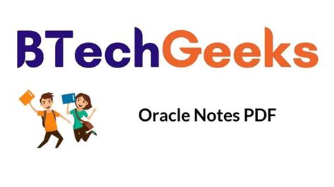 Oracle Notes Pdf Free Download Btech Geeks