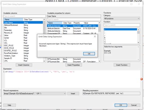 Limit Data Using Expression How To Limit Data Using A List Of Strings
