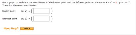 solved use a graph to estimate the coordinates of the lowest