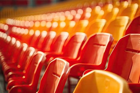 Premium Ai Image Stadium Seating With Shallow Depth