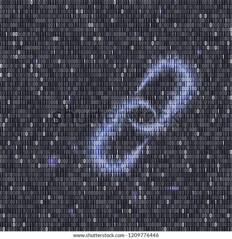 blockchain hyperlink symbol binary code vector stock vector royalty