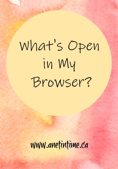 Open In My Browser A Net In Time
