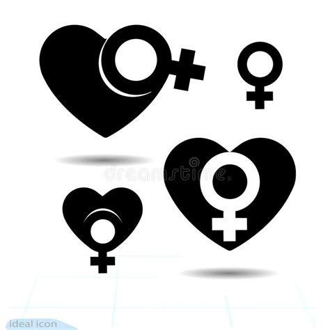 Gender Men Signs Black Icon A Symbol Sexual Affiliation Flat Style