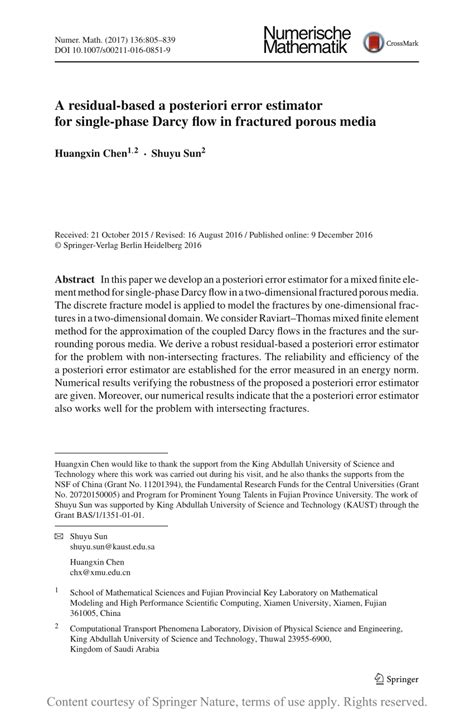A Residual Based A Posteriori Error Estimator For Single Phase Darcy