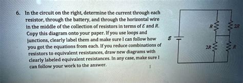 Solved In The Circuit On The Right Determine The Current Through Each