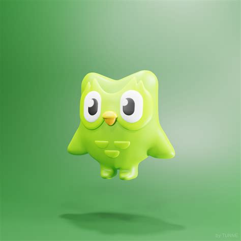 Duolingo Bird 3d Blender By Tunneho On Deviantart