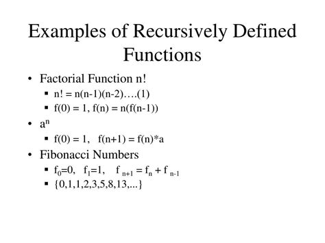 PPT Recursive Definitions PowerPoint Presentation Free Download ID
