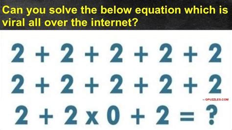 Difficult Math Equation