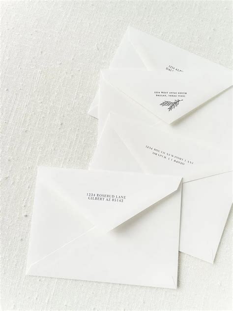 Envelope Address Format