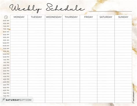 Weekly Planner Printable 39 Cute Free Weekly Calendar Templates