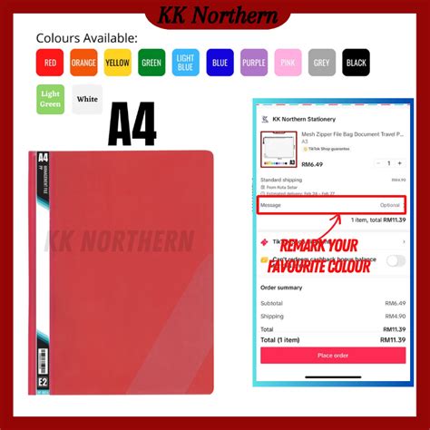 Bundle 12pcs Pvc A4 Report File Extra Thick A4 Management File Colour Plastic Management File