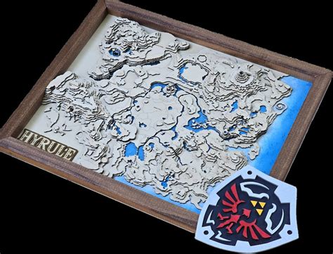 Topographic Map Of Hyrule Etsy