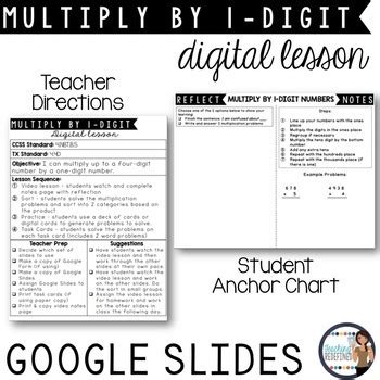 Multiplication Google Slides Interactive Lesson And Digit By Digit
