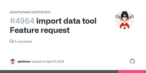 Import Data Tool Feature Request · Issue 4964 · Pawelsalawa