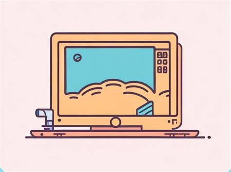 Premium Photo Connected Computing Continuous Thin Line Computer Vector Illustration