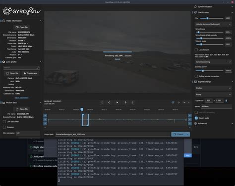 ProRes Export Doesn T Save Video In Out Points Don T Work Linux Issue Gyroflow