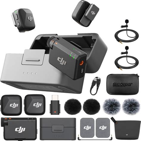 Dji Mic 2 2 Tx 1 Rx Charging Case All In One Wireless Microphone Intelligent