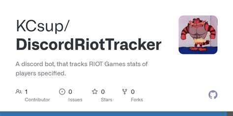 Github Kcsupdiscordriottracker A Discord Bot That Tracks Riot Games Stats Of Players Specified