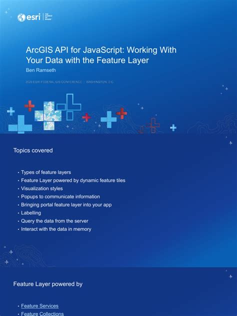 Arcgis Api For Javascript Working With Your Data Pdf Dynamic Web
