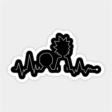 Rick And Morty Lifeline Graph Chart Edition Rick And Morty Sticker