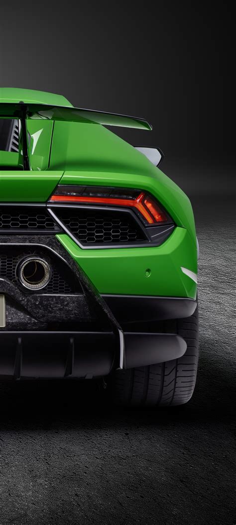 1080x2400 Lamborghini Huracan Performante 2019 Rear View Google Pixel 7 ...