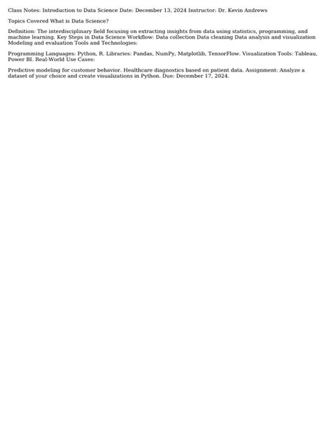 data science pdf