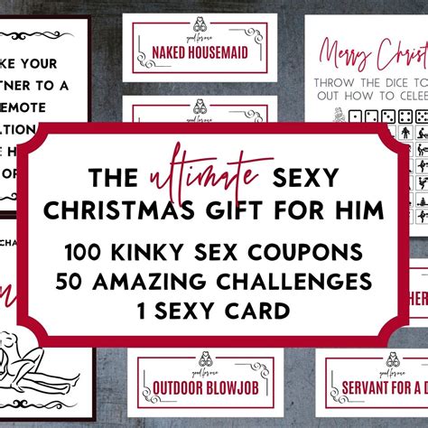 Sexy Gift For Him Sexy Babefriend Gift For Christmas With Sex Games Sex Coupons And Sex Dice