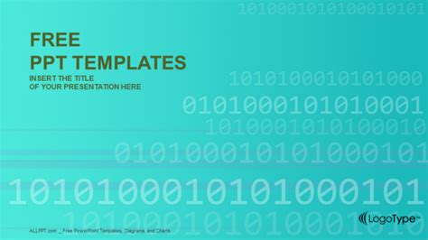 Binary Code Computer Powerpoint Templates
