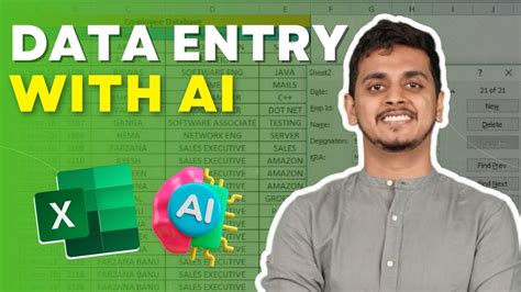 how to automate data entry with ai in excel ai in excel be10x youtube