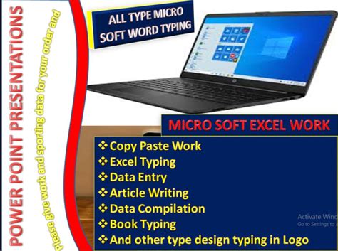 do presentations word typing excel work by zeeshan5427 fiverr