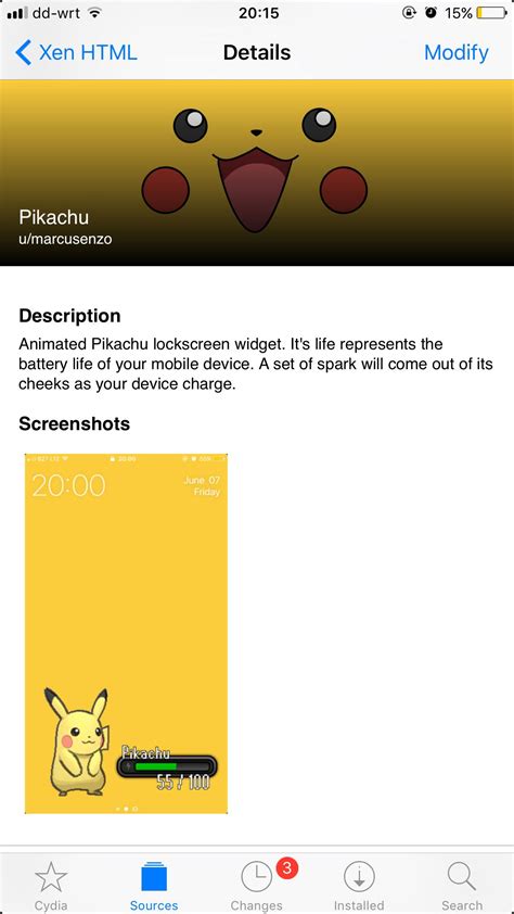 [release] pikachu xen html widget few more r iosthemes