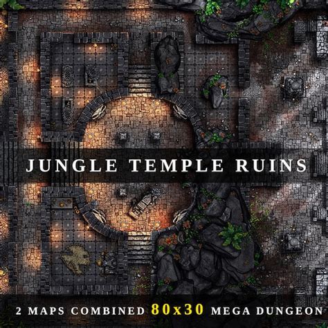 Dnd Jungle Battle Maps Etsy