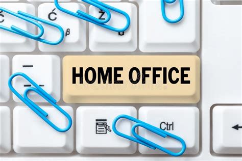 Hand Writing Sign Home Office Business Idea Space Designated In A