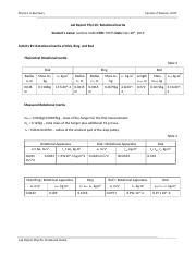 Rotational Inertia Report Docx Physics I Laboratory Faculty Of Science UOIT Lab Report PhyI 05
