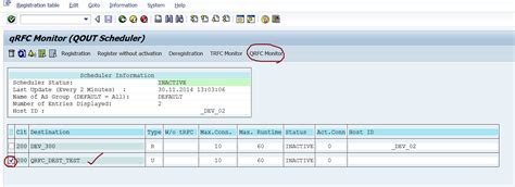 Qrfc With Outbound Queue No Inbound Queue Sapcodes
