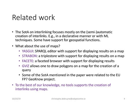 Using Maps For Interlinking Geospatial Linked Data Ppt