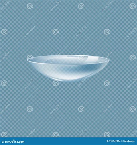 Template Of Soft Eye Contact Lens Icon Realistic Vector Illustration