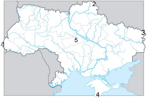 Практична робота №2 Позначення на контурній карті кордонів і назв сусідніх держав крайніх точок