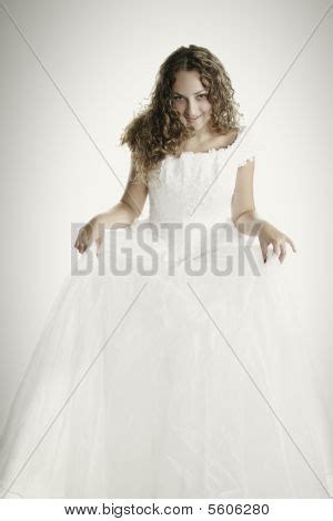 Bride Raising Dress Image And Photo Free Trial Bigstock