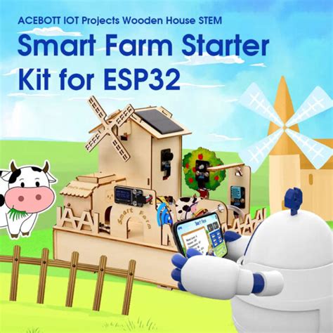 Acebott Esp32 Iot Smart Farm Starter Kit For Arduino Scratch Graphical Programming Diy