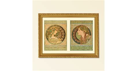 Ivy Laurel Fashion Portraits Alphonse Mucha Poster Zazzle