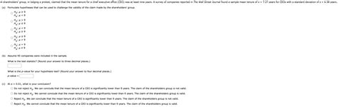 Solved A Formulate Hypotheses That Can Be Used To Chegg